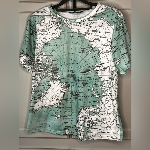SHEIN | Tops | 24 World Map Tshirt | Poshmark